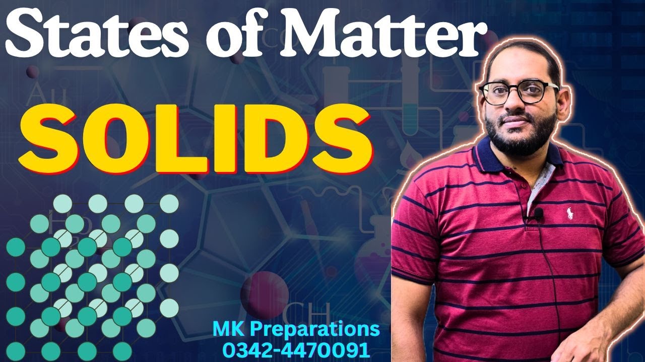 Solids | Properties of Solids | Types of Solids | NMDCAT Chemistry | Important MCQS of Solids ...