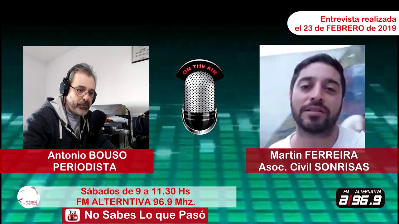 Entrevista a Martin FERREIRA de SONRISAS - YouTube