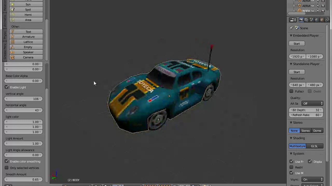 Blender addon to make fake light on vertex colors - YouTube
