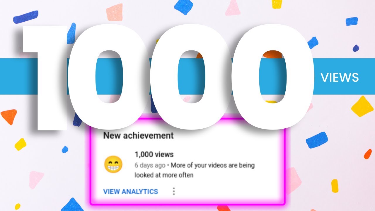Youtube views | 1000 views on YouTube #1000views #youtubevideo #viral # ...