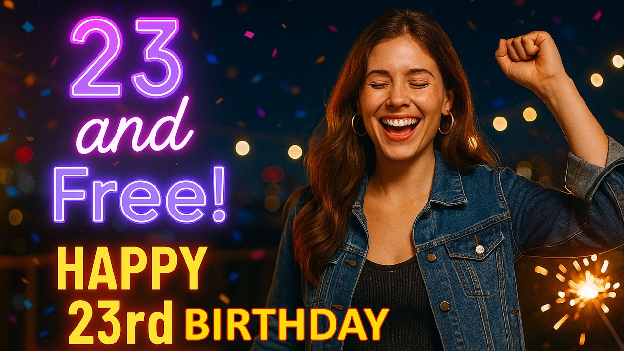 🎉 23rd Happy Birthday Song | 23 and Free | International Pop 2025 - YouTube