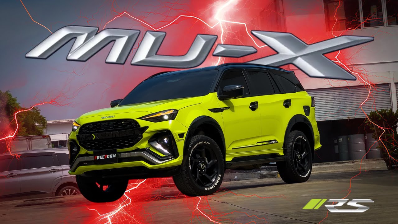 ISUZU MUX RS X Auto FREEFORM สีพิเศษคันเดียวในโลก สีเขียวมะนาว - YouTube