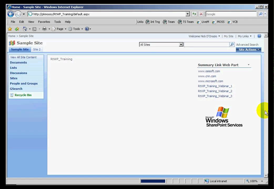 OSIsoft: How to add web parts to a page and edit web parts. v2.2 - YouTube