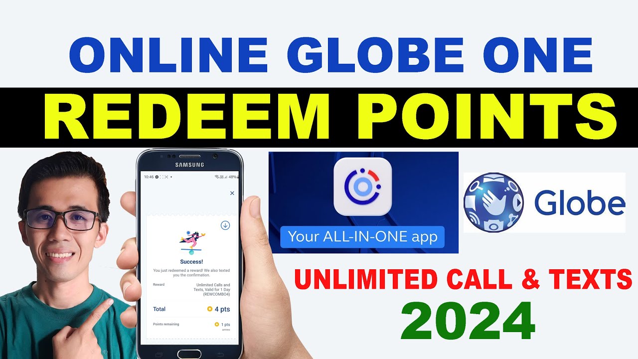 HOW TO REDEEM REWARD POINTS ON GLOBE ONE | GET UNLIMITED CALL AND TEXTS ...