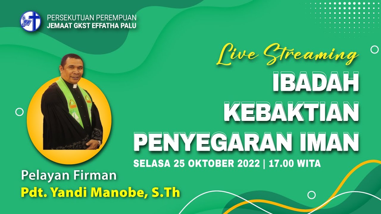 Live Streaming Ibadah Kebaktian Penyegaran Iman - YouTube
