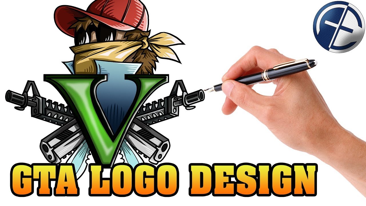 GTA Logo Design - Vector - [Wacom Cintiq 13HD-Speed Painting] - YouTube