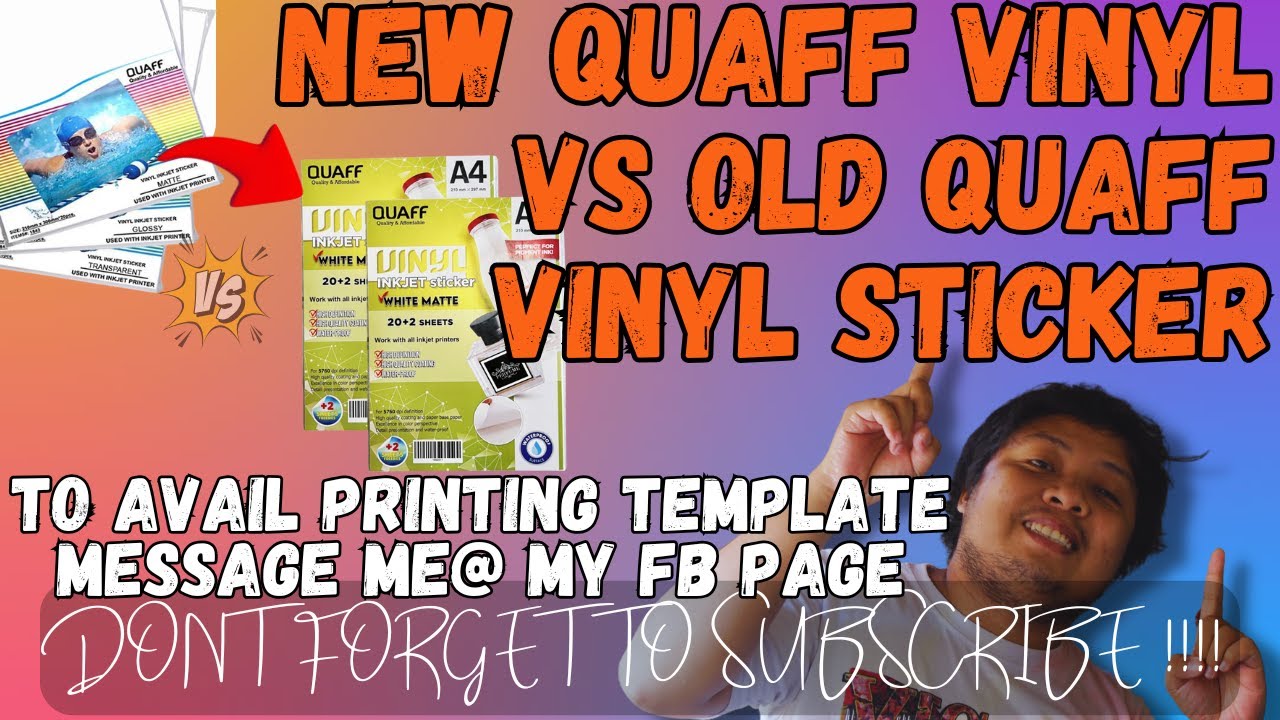 NEW QUAFF VINYL MATTE STICKER VS OLD QUAFF MATTE VINYL | SIDE BY SIDE ...