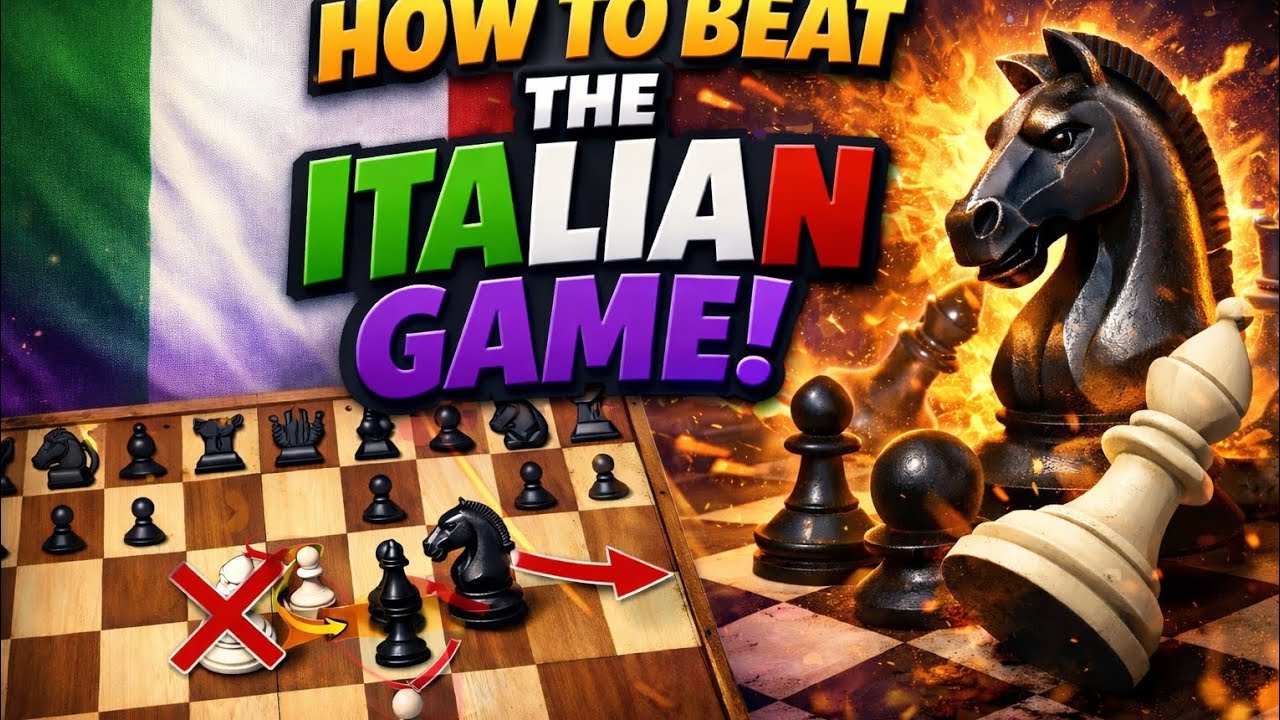 Destroy the italian game with this opening - YouTube