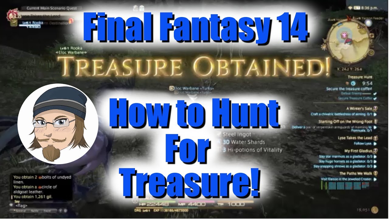 FFIV - How to Use Treasure Maps and Find Treasures - YouTube