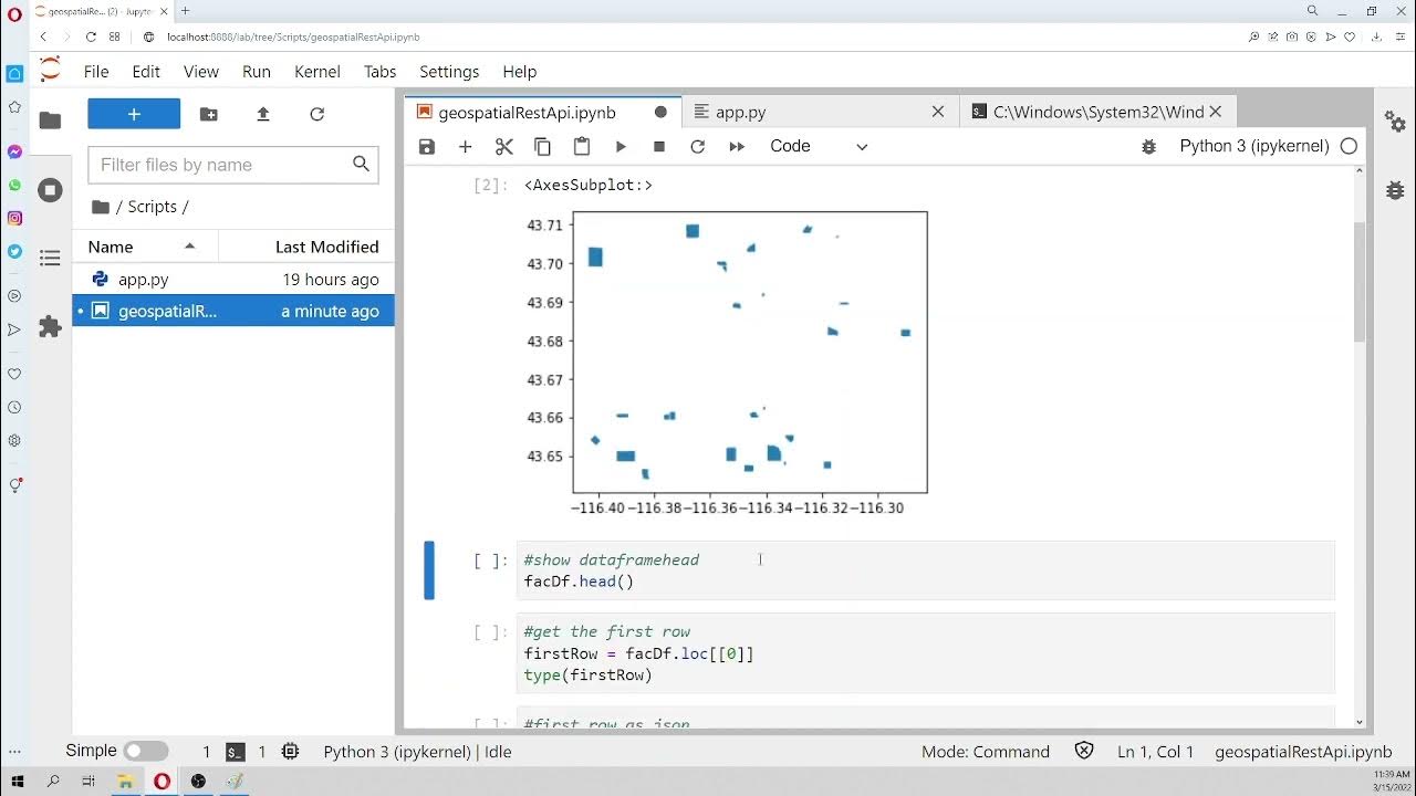 Como configurar un servidor web Rest geoespacial con Python, Flask y Shapely - Tutorial - YouTube