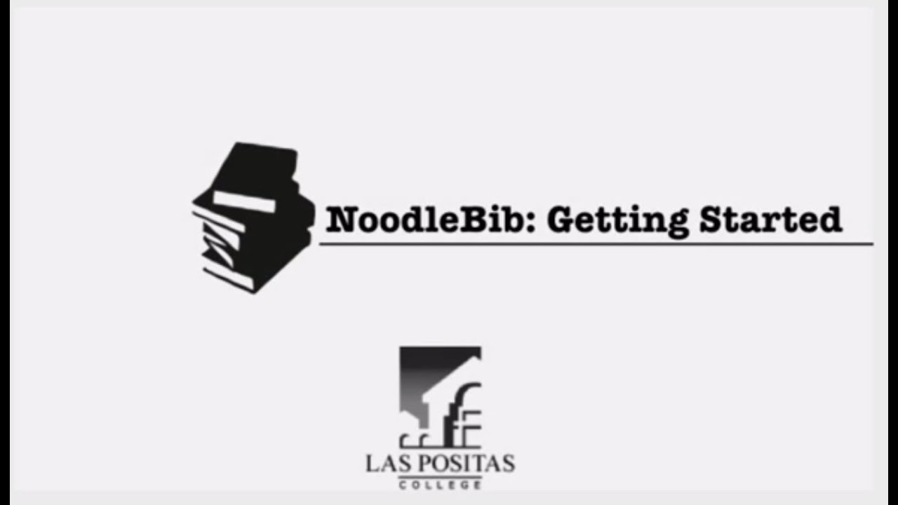 NoodleBib: Getting Started - YouTube