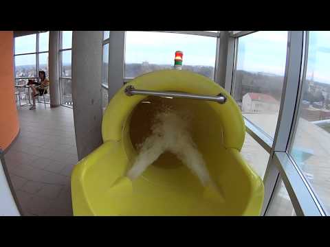 Very Tall Water Slide at Aquapolis Aquapark