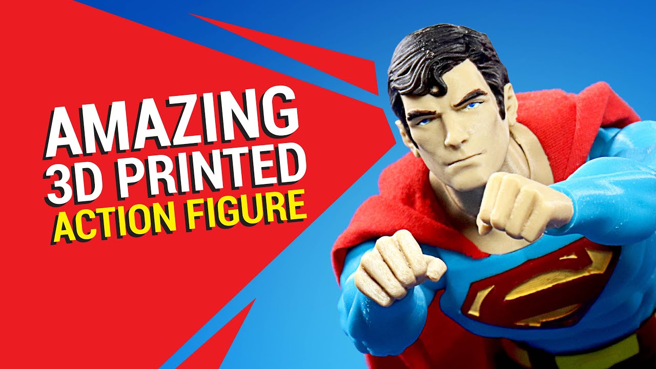 3D Printed Action Figure SUPERMAN - #3dprinting #3dprintedtoys # ...