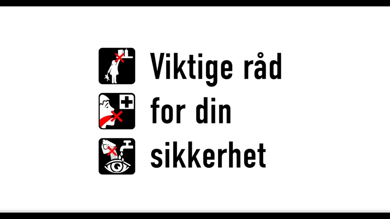 A I S E cleanright eu Safe use icons video Norwegian - YouTube
