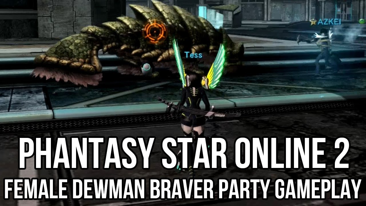 Phantasy Star Online 2 (Free MMORPG): Female Dewman Braver Party ...