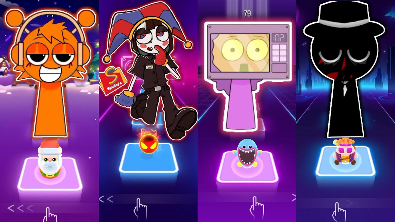 Who is the best💖🤬Sprunki mod incredibox, Pomni, Microwave (Lily), Black ...