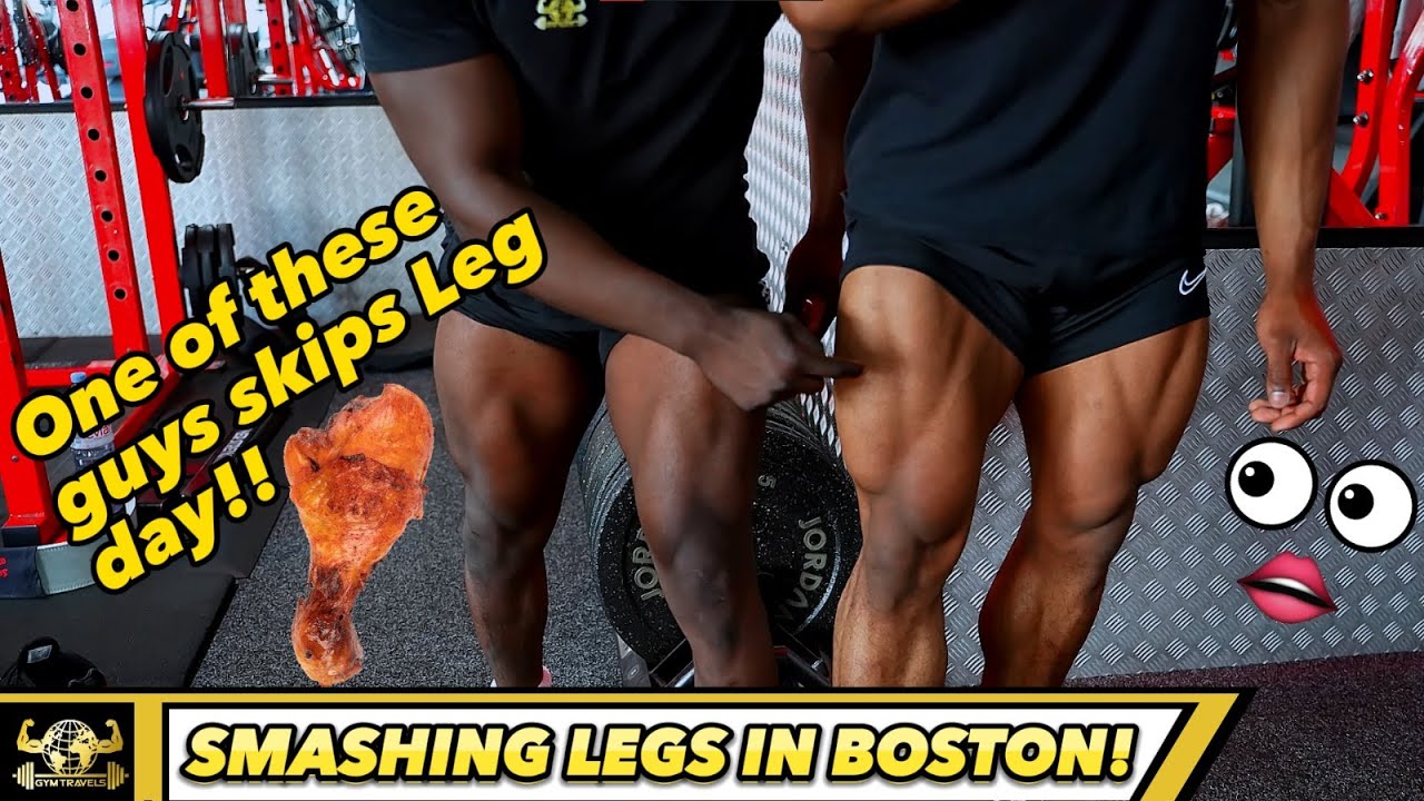 HITTING LEGS IN ONE OF BOSTONS BEST GYMS... #legday #squats - YouTube