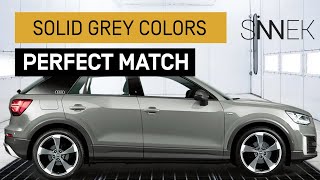 🟡 Perfect Match of NARDO GREY and other Solid Grey Colors