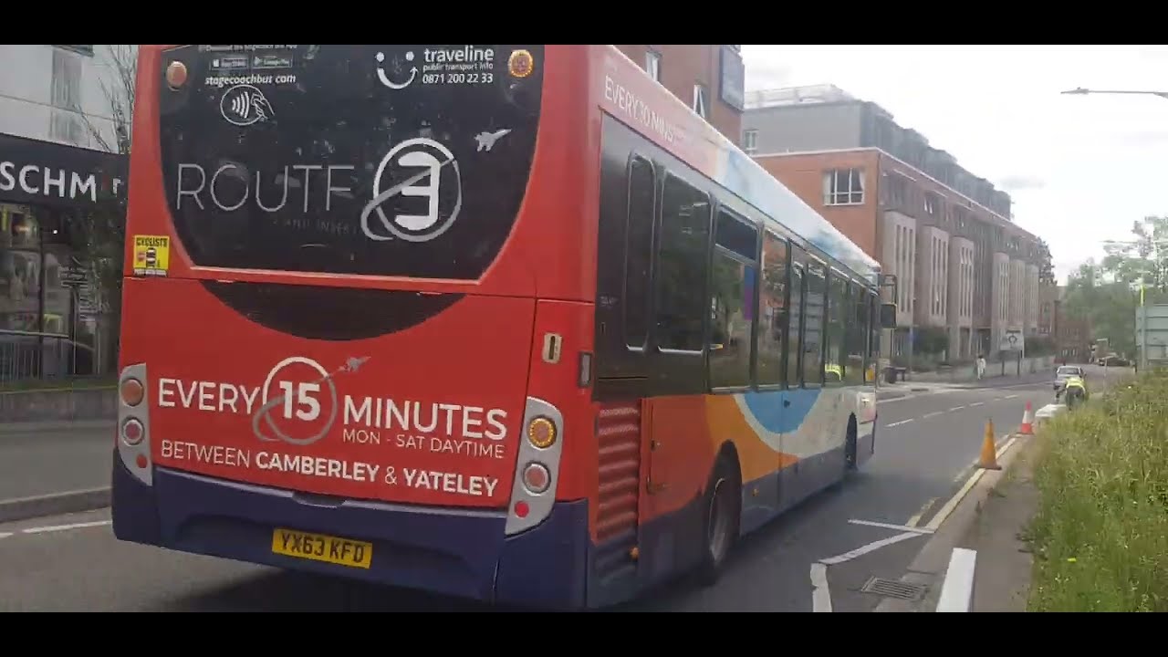 Here is the stagecoach bus 36915 on the number 3 in Camberley with the ...