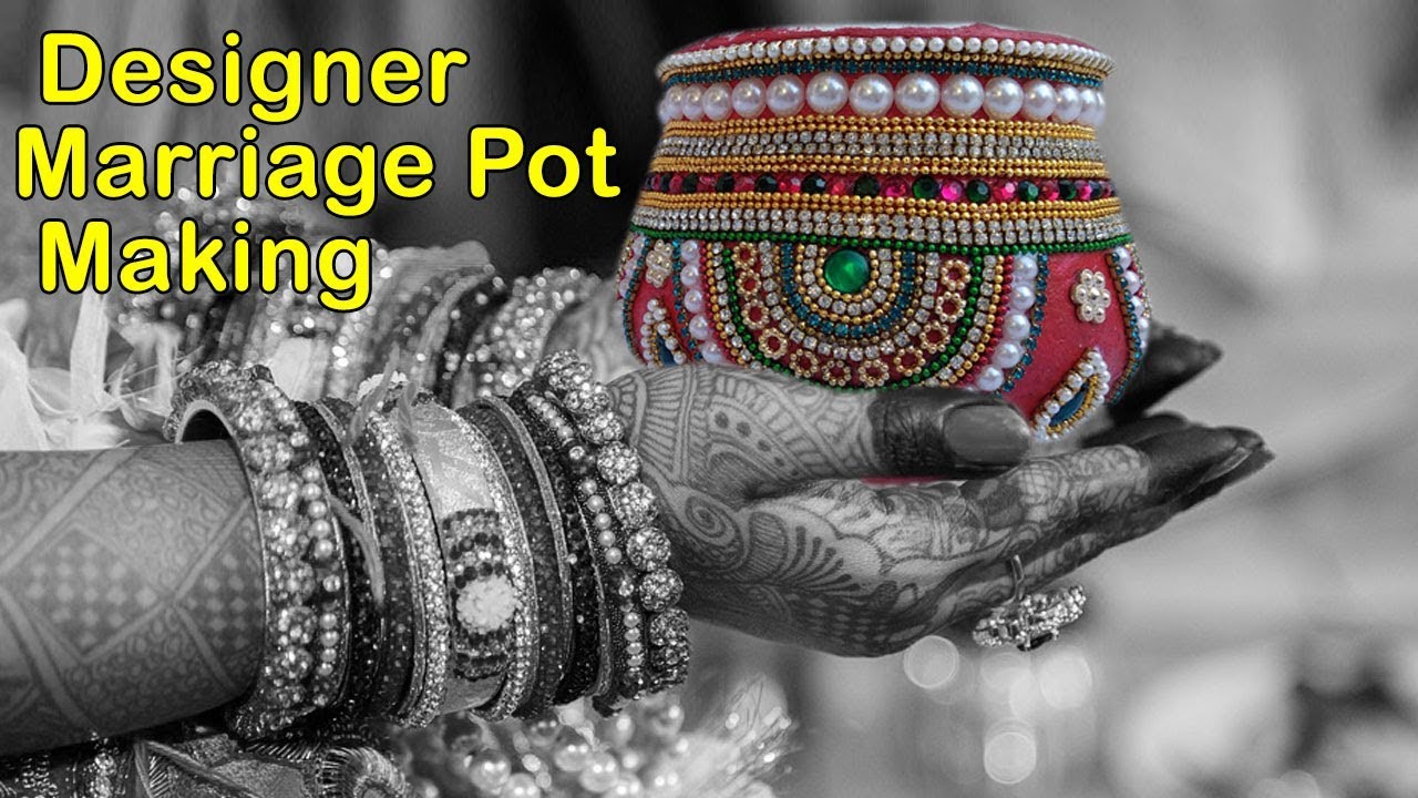 Designer Marriage Pot || Garika muntha Decoration || Marriage items ...