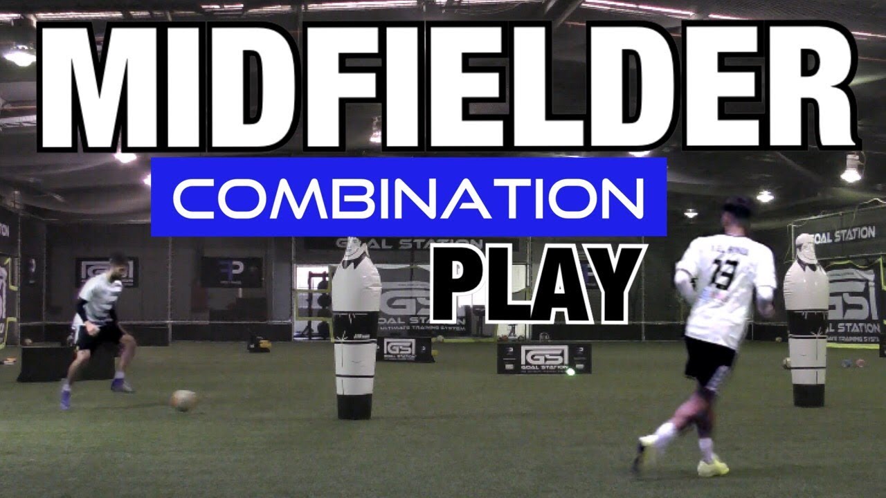 Midfielder Position Specific Drill: Combination play with two Pro ...