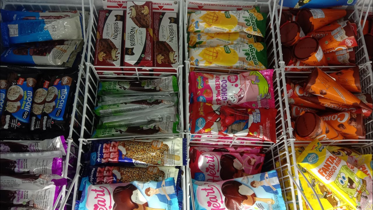 Wowww yummy banyak es krim walls paddle pop campina aice glico ...