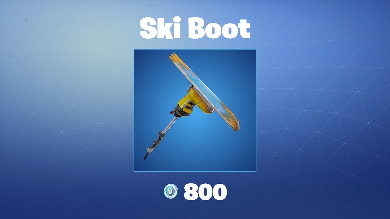 Ski Boot | Fortnite Pickaxe - YouTube