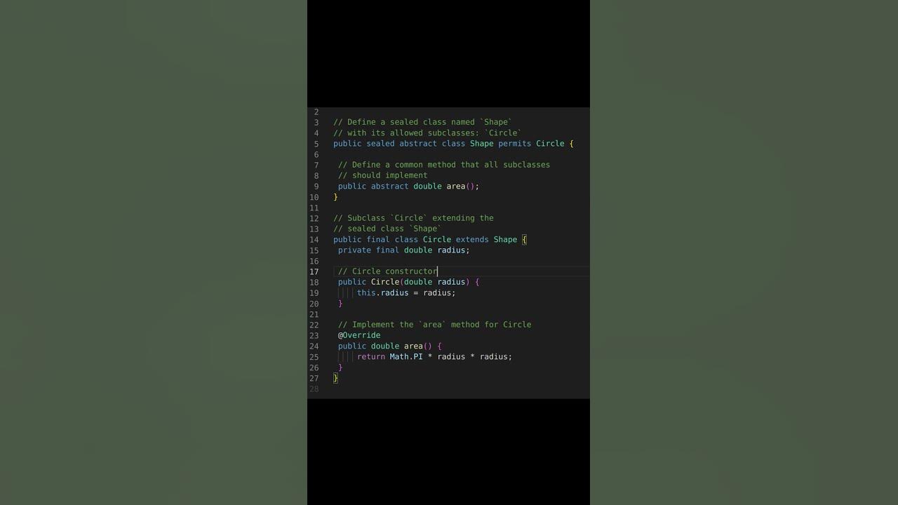Sealed Classes In Java Controlling Inheritance For Better Code Design Youtube
