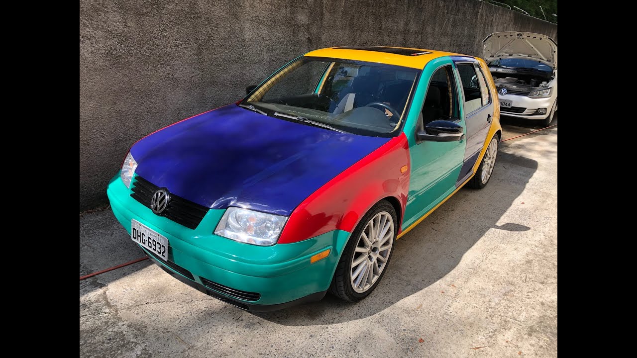 JOLF MK4 Harlequin com motor VR6 24v de GOLF R32! - YouTube