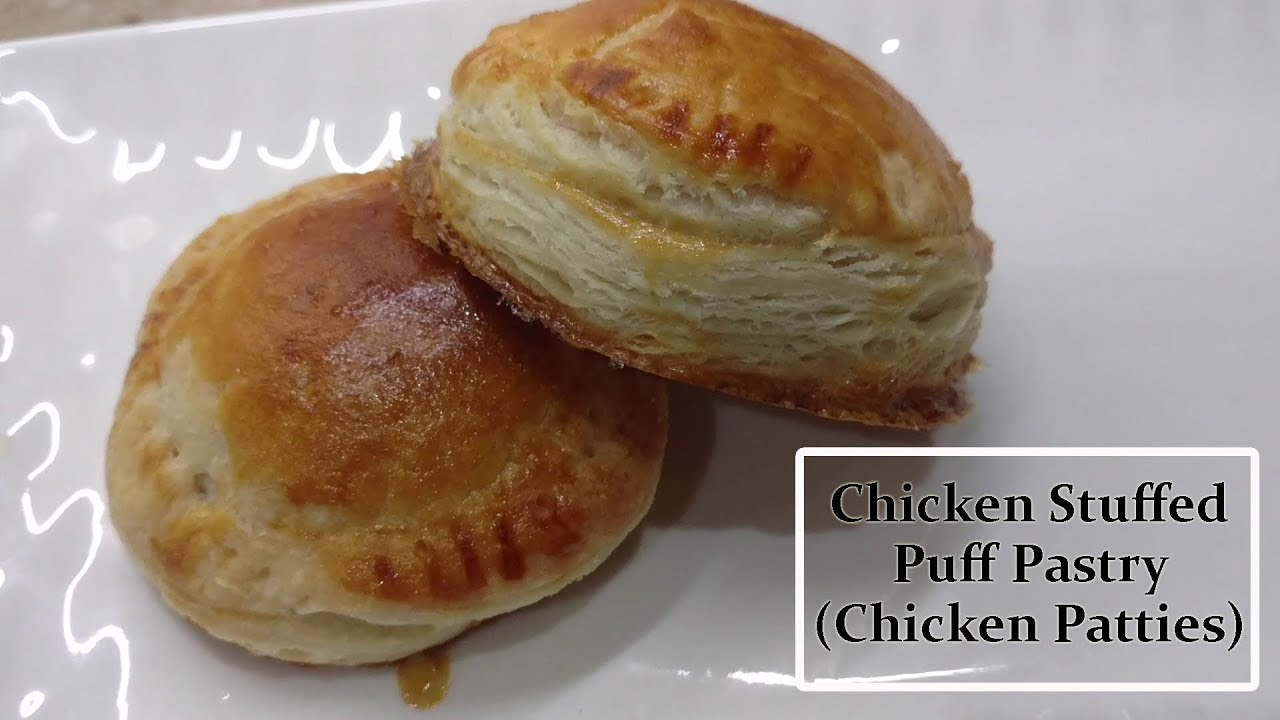 Chicken Stuffed Puff Pastry Recipes (Chicken Patties) - YouTube