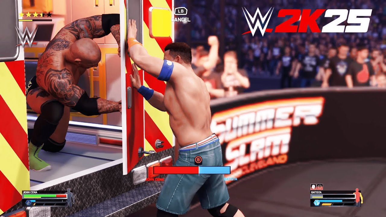 John Cena Vs Batista Ambulance Match | WWE 2K25 | Lenovo LOQ | i5-12450HX | RTX3050 - YouTube
