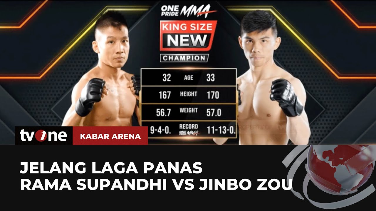 One Pride MMA: Rama Supandhi vs Jinbo Zou | Kabar Arena tvOne - YouTube