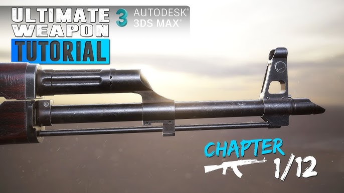 Modeling Ak 47 3ds Max Tutorial Part 1 Youtube