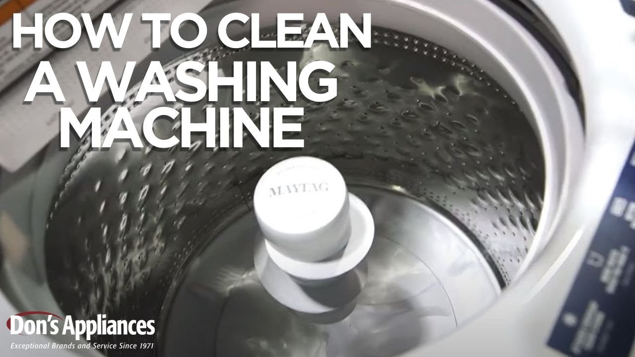 How to Clean A Washing Machine - YouTube