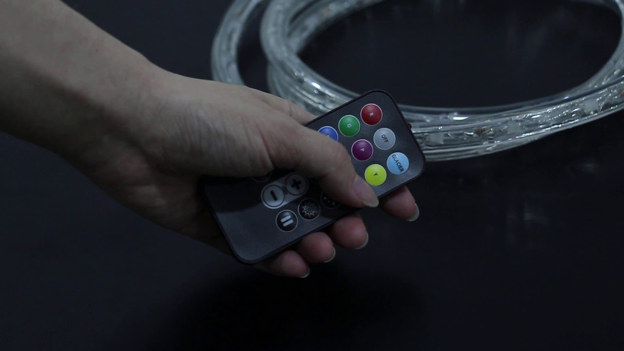 RGB Color Changing Rope Light Example 2 - YouTube