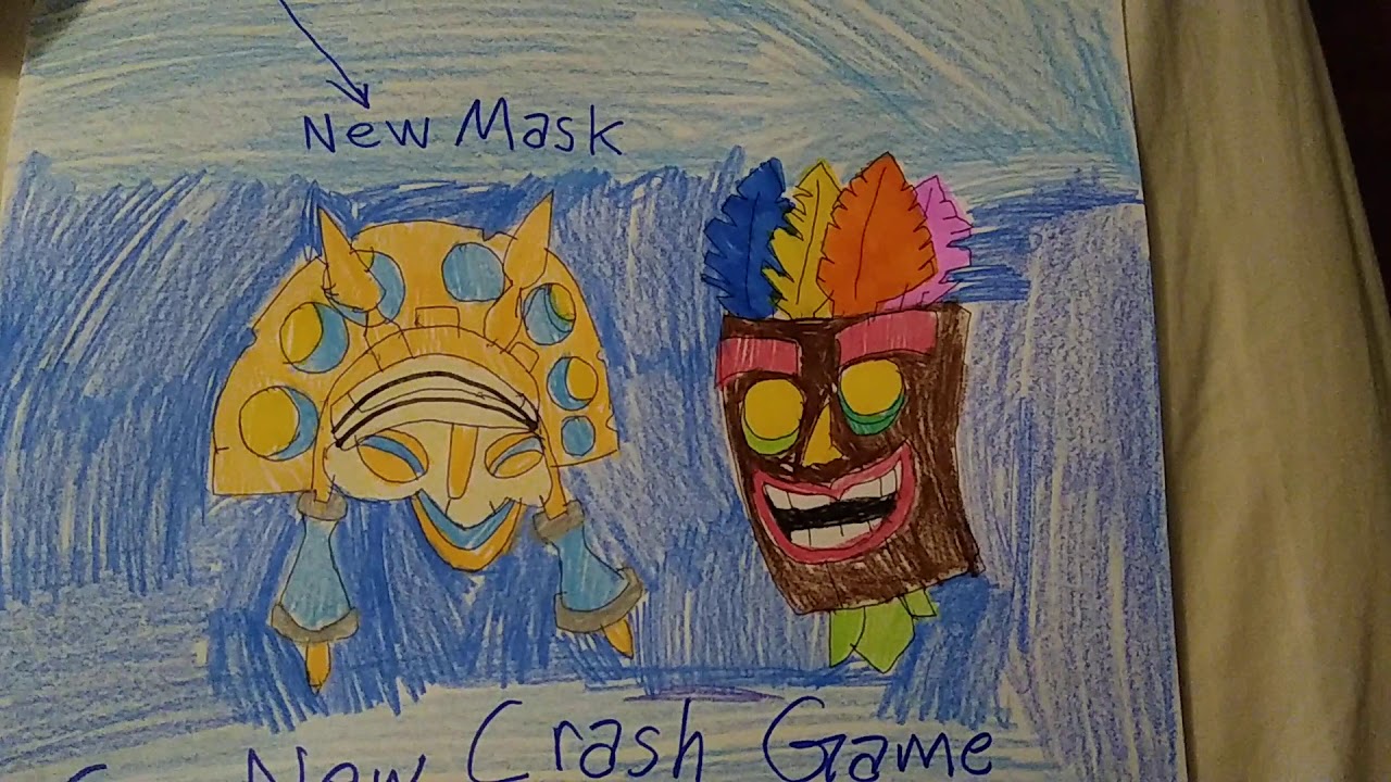 I Made A Drawing of Crash, Aku-Aku & A New Mask - YouTube