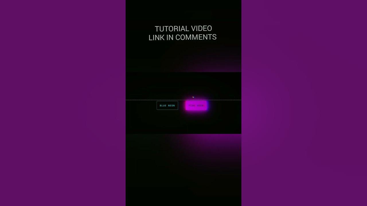 Amazing CSS Snake Border Neon Button Effects | How to create Neon button effect - YouTube