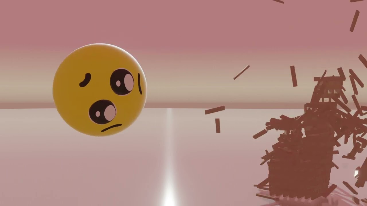 Giant domino destruction!! #3 Pleading Face Emoji | Destruction ...