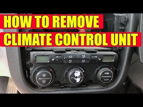 How to remove / replace VW Golf Mk5, Jetta (HVAC) climate control unit ...