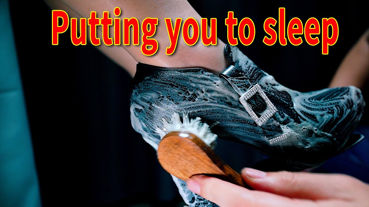 Putting you to sleep | Shoe Shine ASMR - YouTube