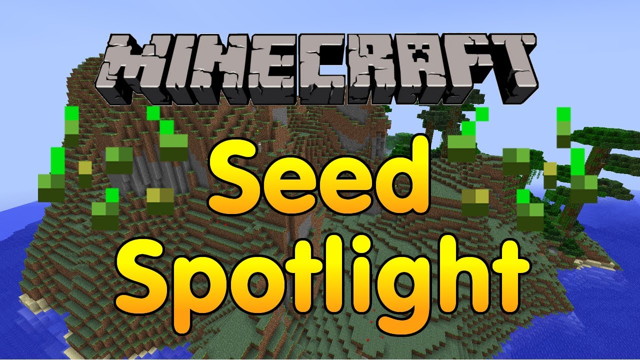 Minecraft Seed Spotlight | Big Hills, Landscape, Temple - YouTube