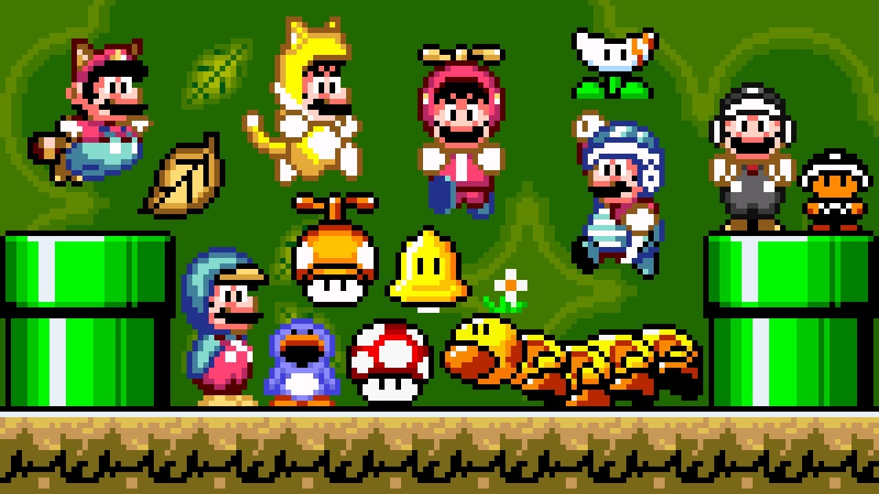 Super Mario World (SNES) - Custom Powerups v3.4.4: Forest of Illusion #5 - YouTube