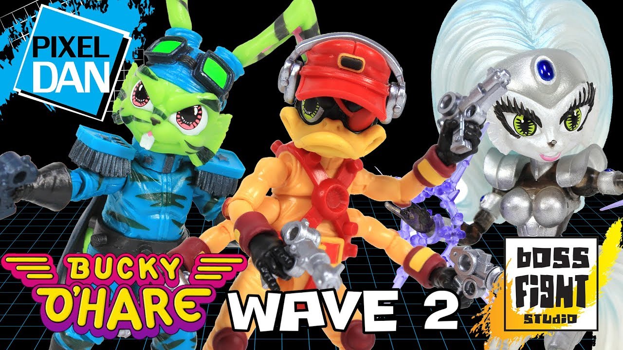 Deadeye Duck Bucky O'Hare Wave 2 Boss Fight Studio Figures Video Review ...