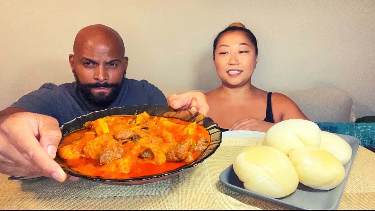Americans love and cook African Pepper Stew with Yuka FUFU from scratch ...