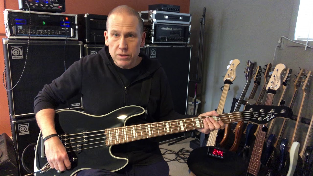 3 Minute Review #1 - Tribe SF5 5-String Bass - YouTube