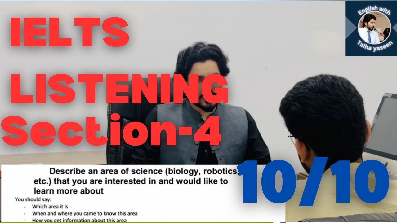 IELTS LISTENING PRACTICE TEST |SECTION-4| - YouTube
