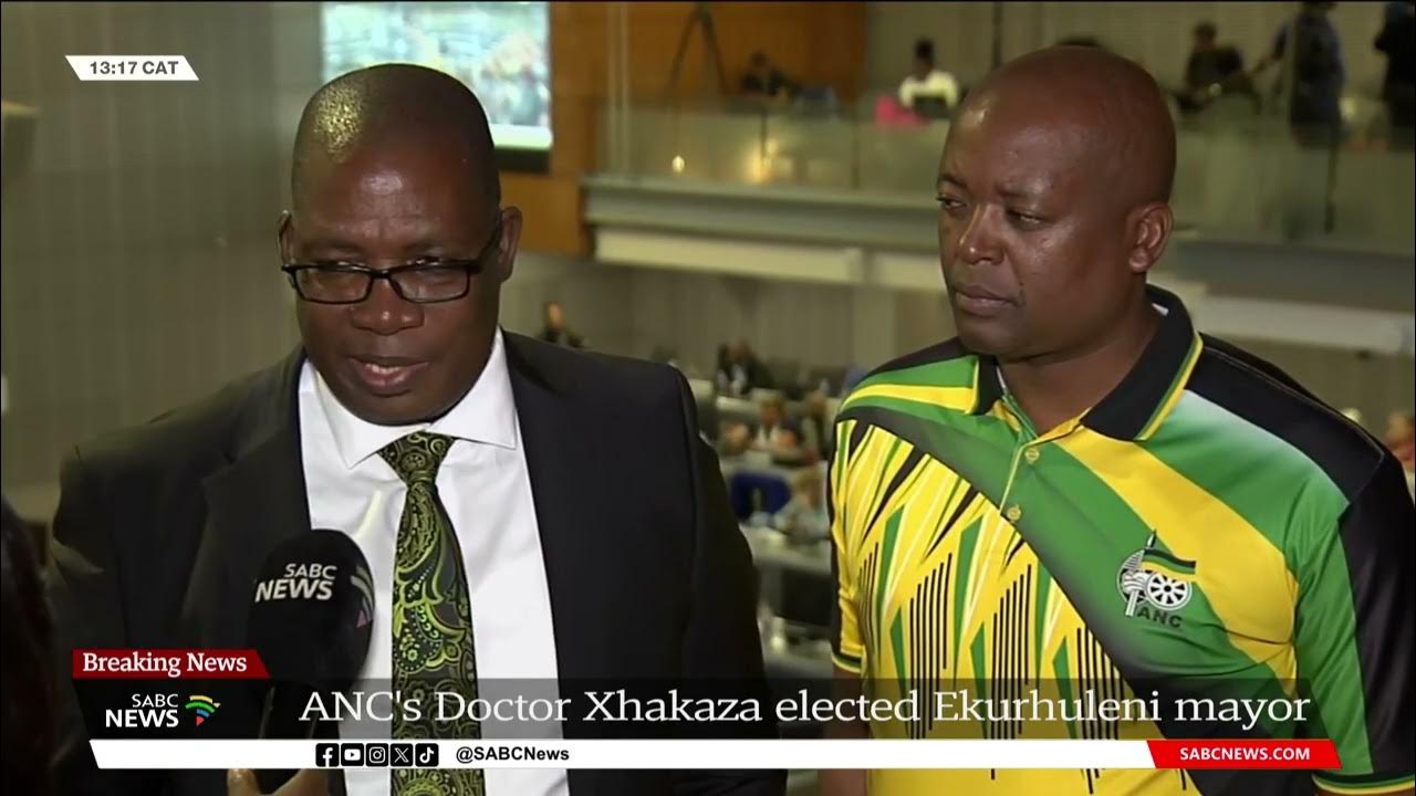 ANC's Nkosindiphile Xhakaza elected as new Ekurhuleni mayor - YouTube