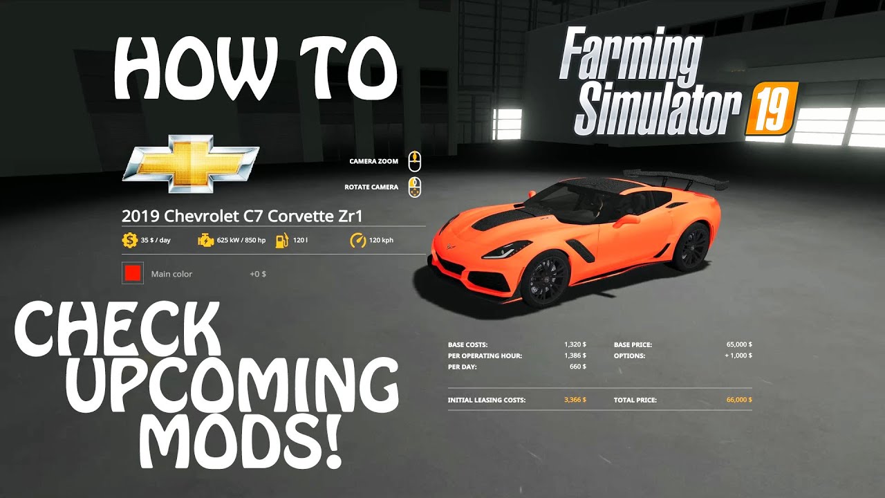 HOW TO CHECK UPCOMING MODS in Farming Simulator 2019 | SEE THE MODS FOR ...