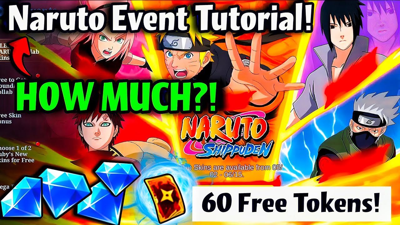 NARUTO SKINS HOW MUCH⁉️💎 PHASE 1 & PHASE 2 DATES!🗓️ 60 DRAW TOKENS🎟️ ...