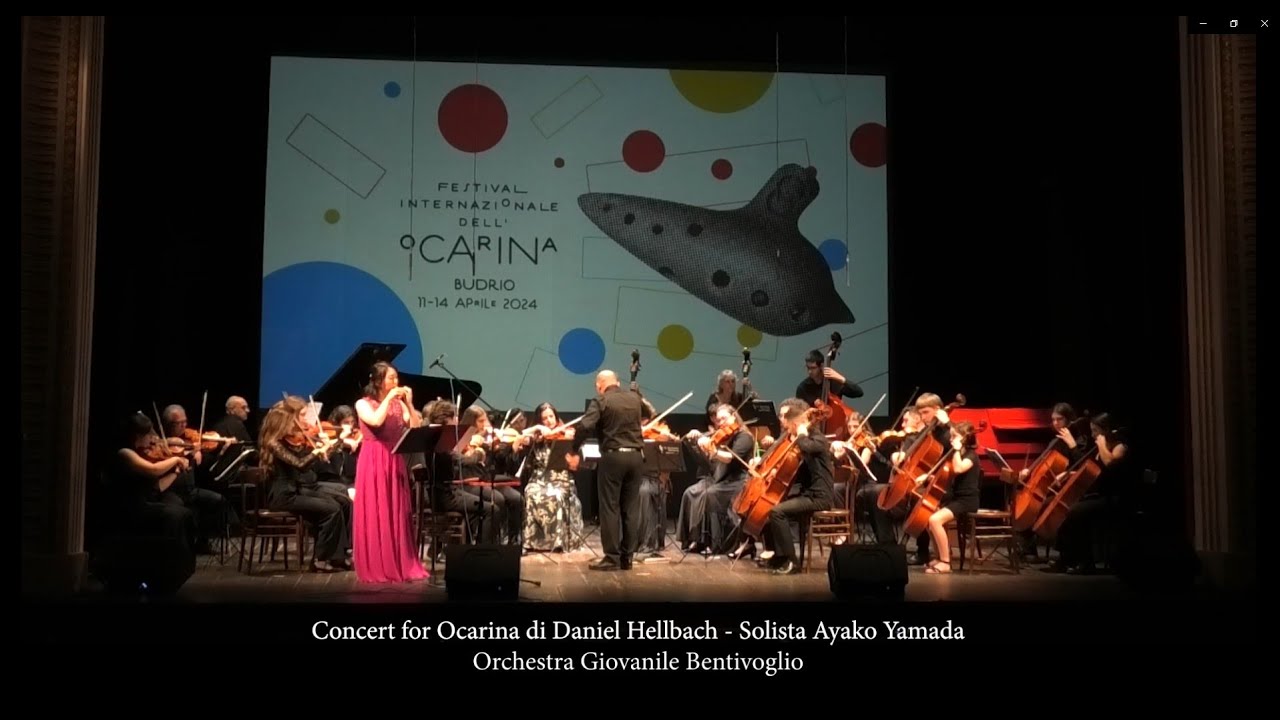 Daniel Hellbach - Koncert for Ocarina solista Ayako Yamada - YouTube